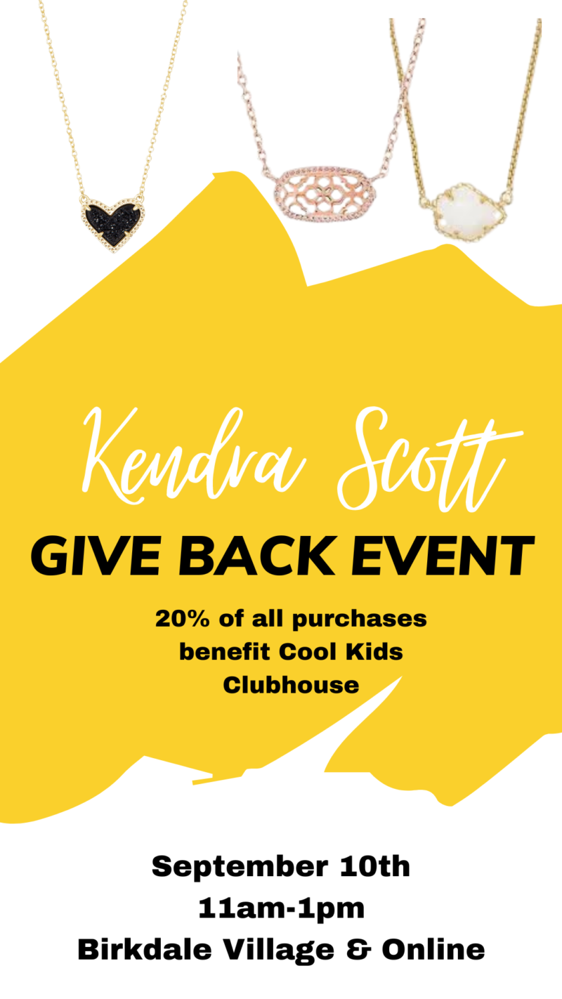 Kendra Scott Give Back Event - Cool Kids Campaign
